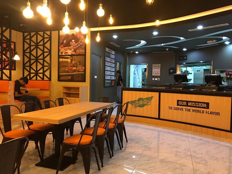 Wingstop Restaurant Marina Dubai - Sky Castle Interiors